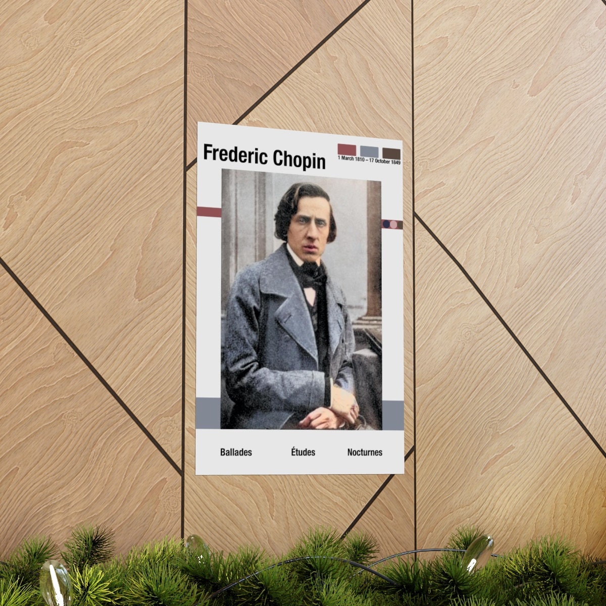 Frederic Chopin Wall Art Print, Composer Poster, Classical Music ...