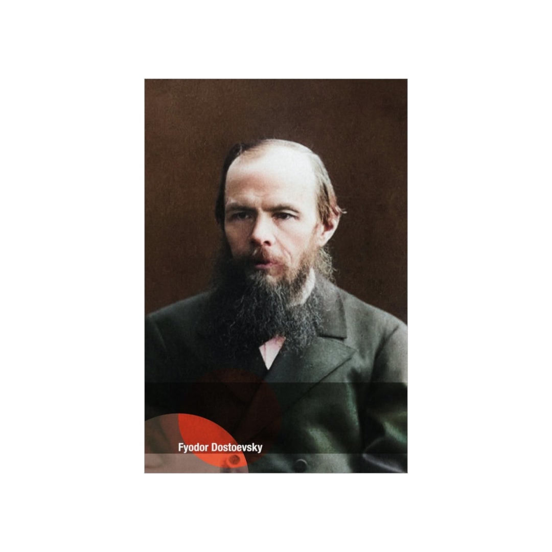 Fyodor Dostoevsky Poster Literature Wall Art Russian Author - Etsy
