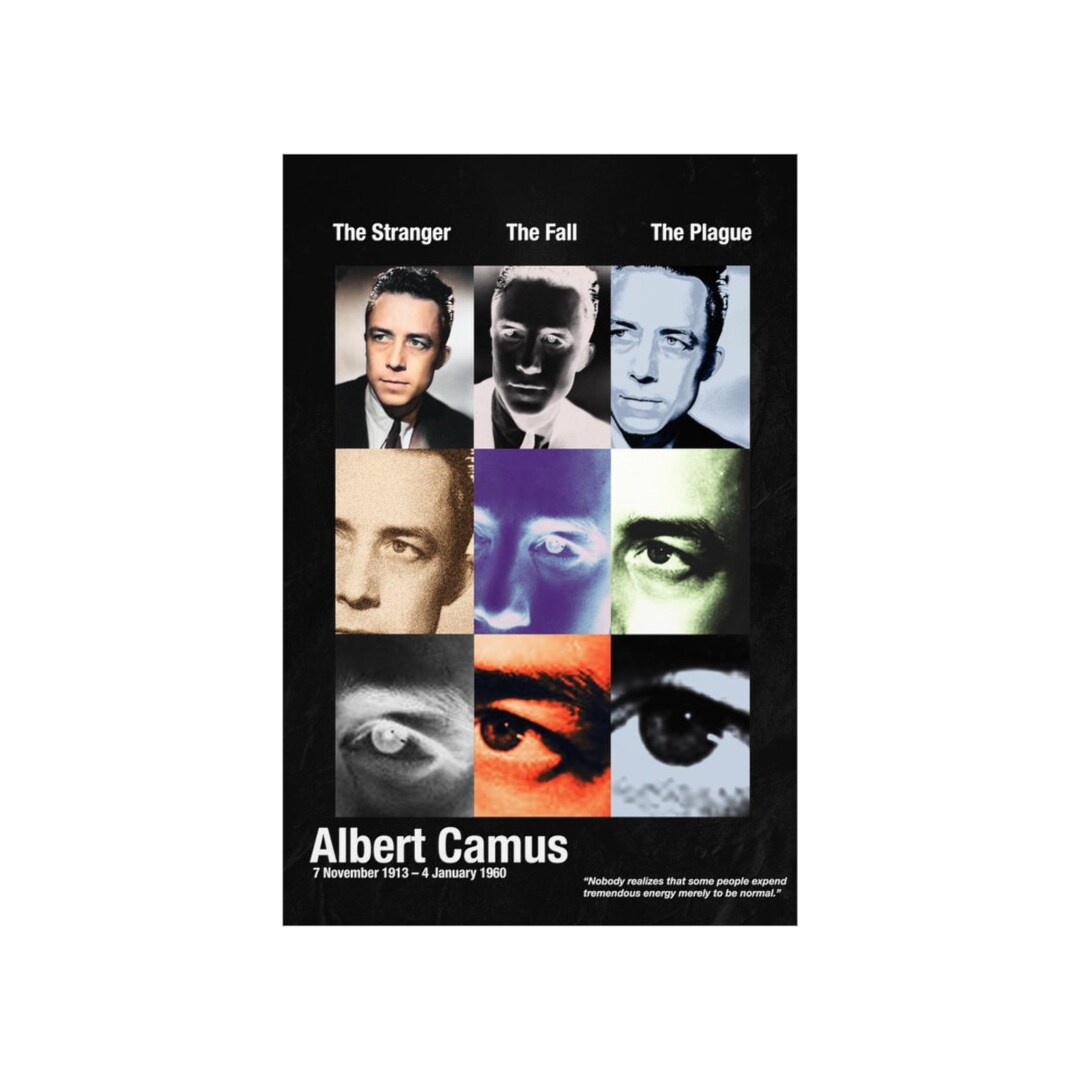 Albert Camus Wall Art, Philosophy Poster Design, Literature Poster ...