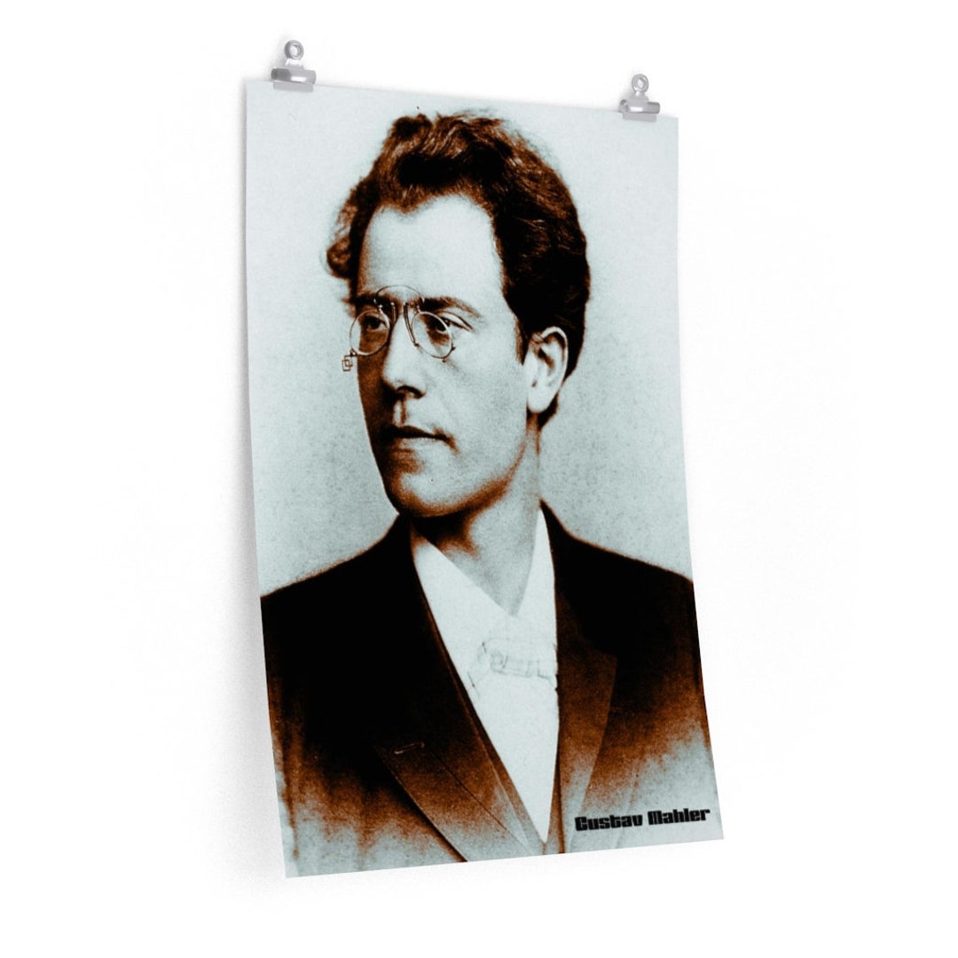 Gustav Mahler Poster Print, Wall Art, Composer, Classical Music ...
