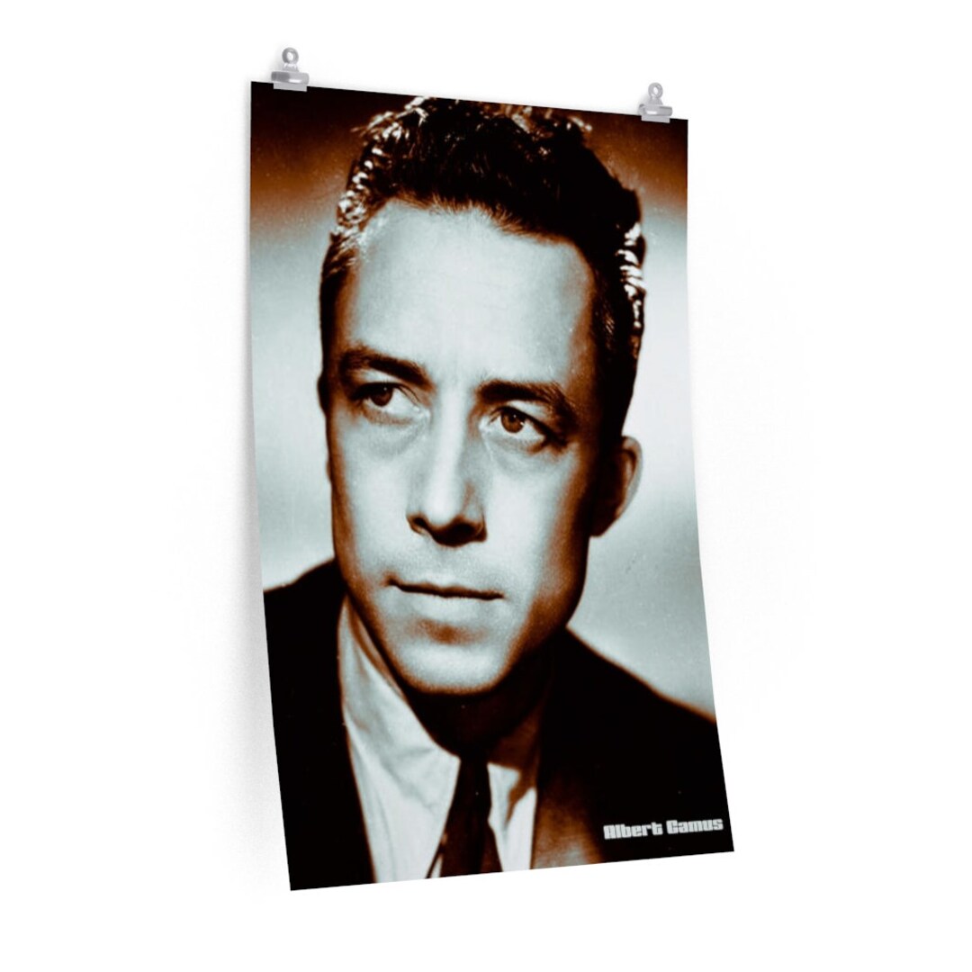 Albert Camus Portrait Poster Wall Art French Philosopher - Etsy
