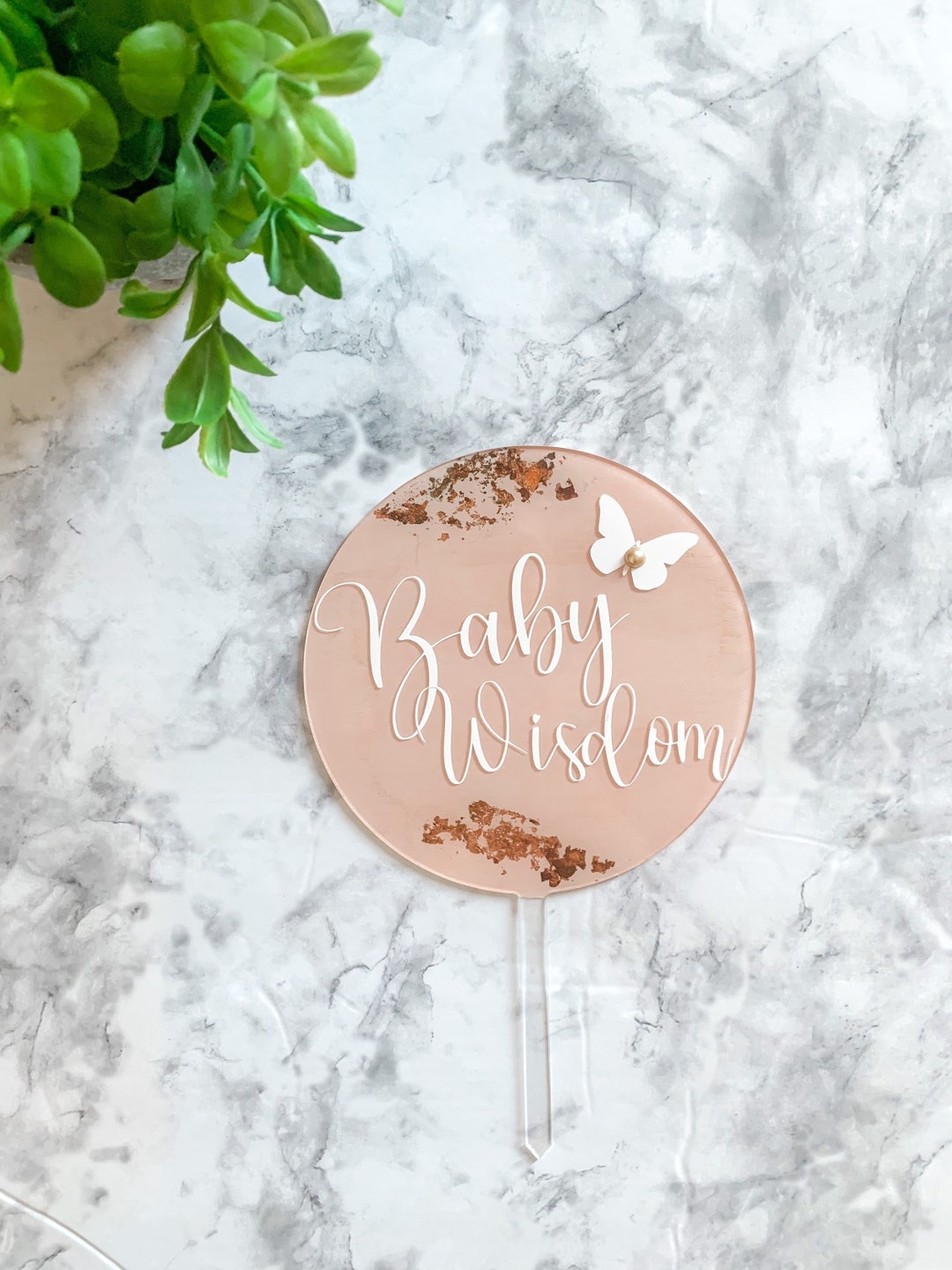 Baby Shower Cake Topper Personalized Cake Topper Custom Cake Topper ...