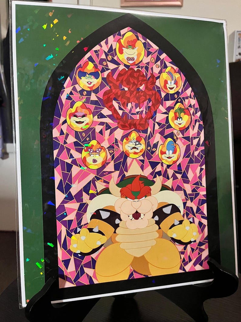 The Villain and His Minions Art Print, Mario Bros Fan Art, Dark Fantasy ...