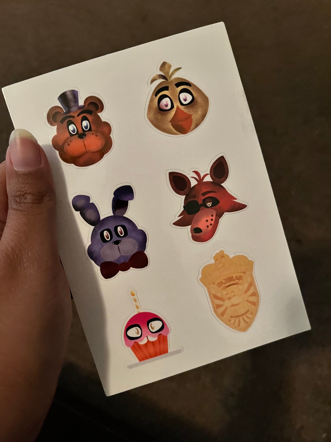 Fnaf Sticker Sheet, Fnaf Freddy Chica Bonnie Foxy, Cupcake, Gamer Gift ...