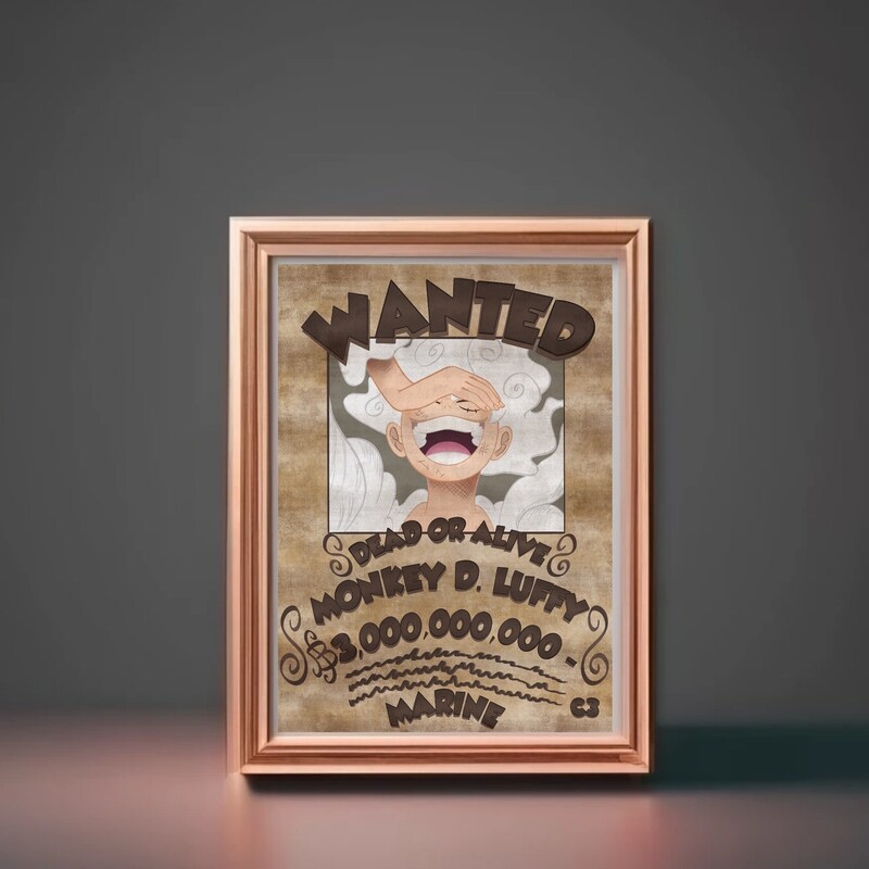 Monkey Luffy Wanted Poster - Etsy