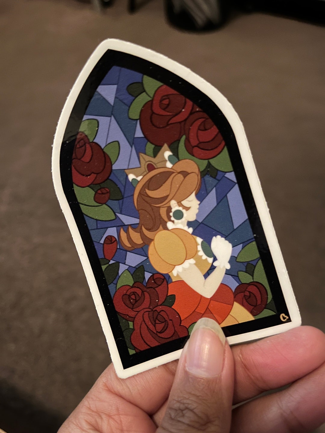 The Princess of Daisies Fantasy Sticker, Fan Art Decal, Super Mario ...