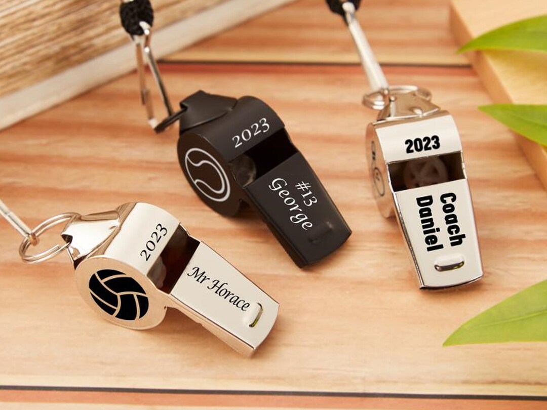 Personalised Whistle Personalized Whistle Necklace Sports Rope Rugby ...