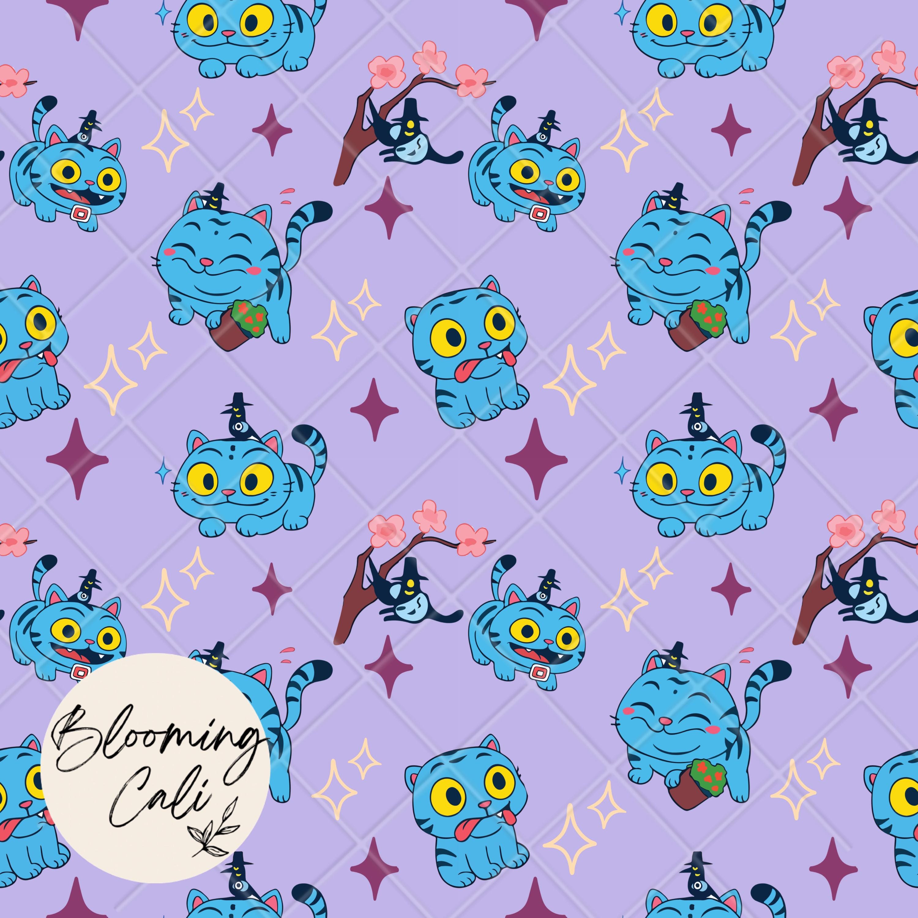 Huntrix Tiger Seamless Pattern, Kpop Demon Hunters Inspired,huntrix Fan ...