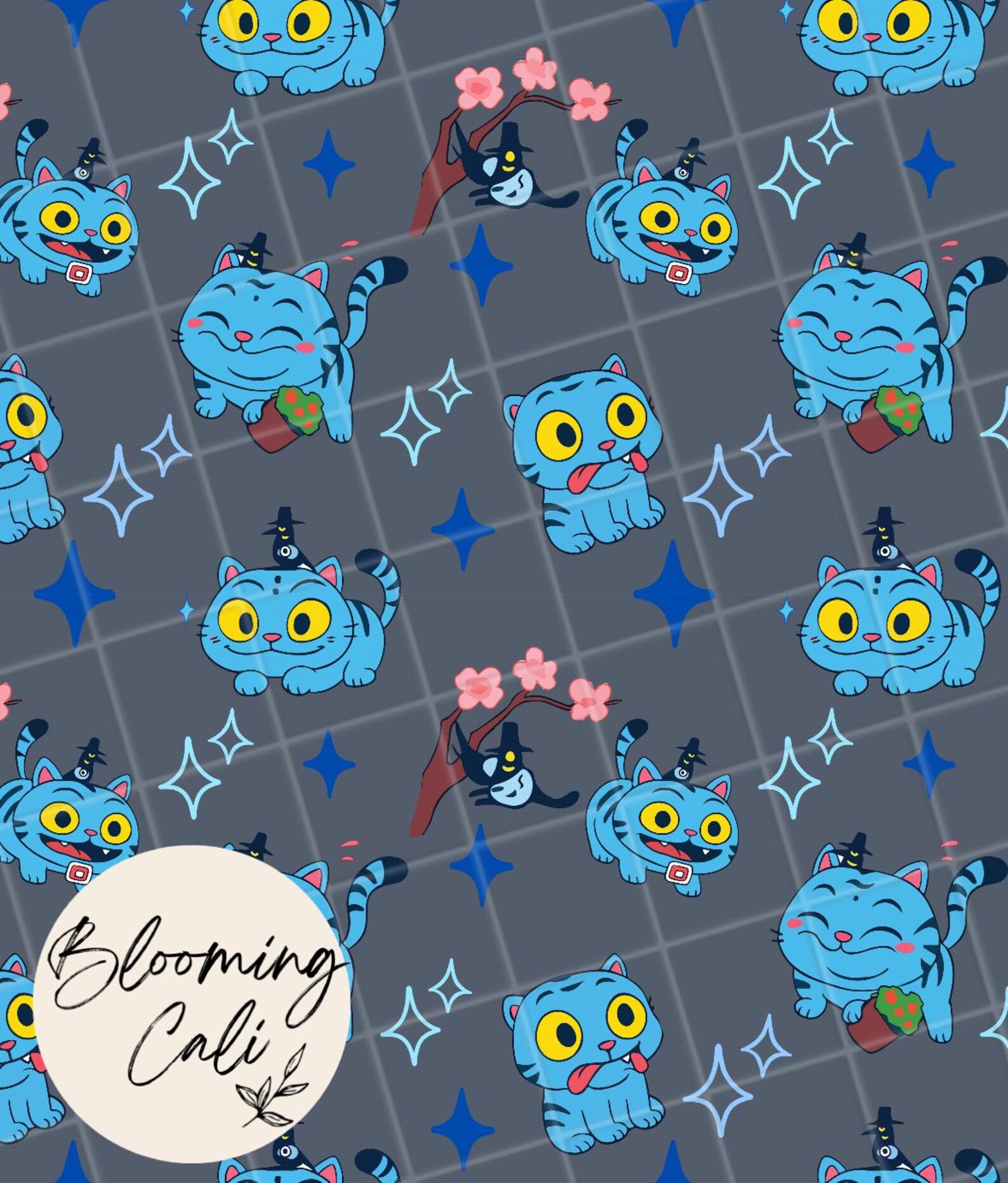 Huntrix Tiger Seamless Pattern, Kpop Demon Hunters Inspired,huntrix Fan ...