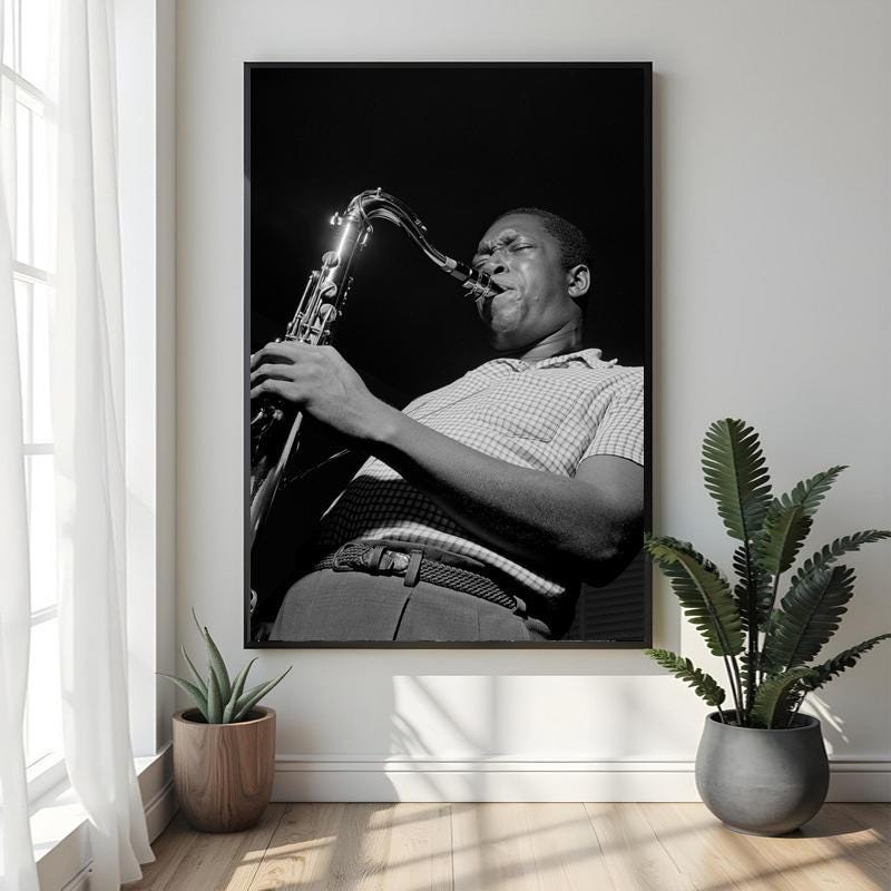 John Coltrane Poster Jazz Canvas Art Painting Wall Art Picture Print ...