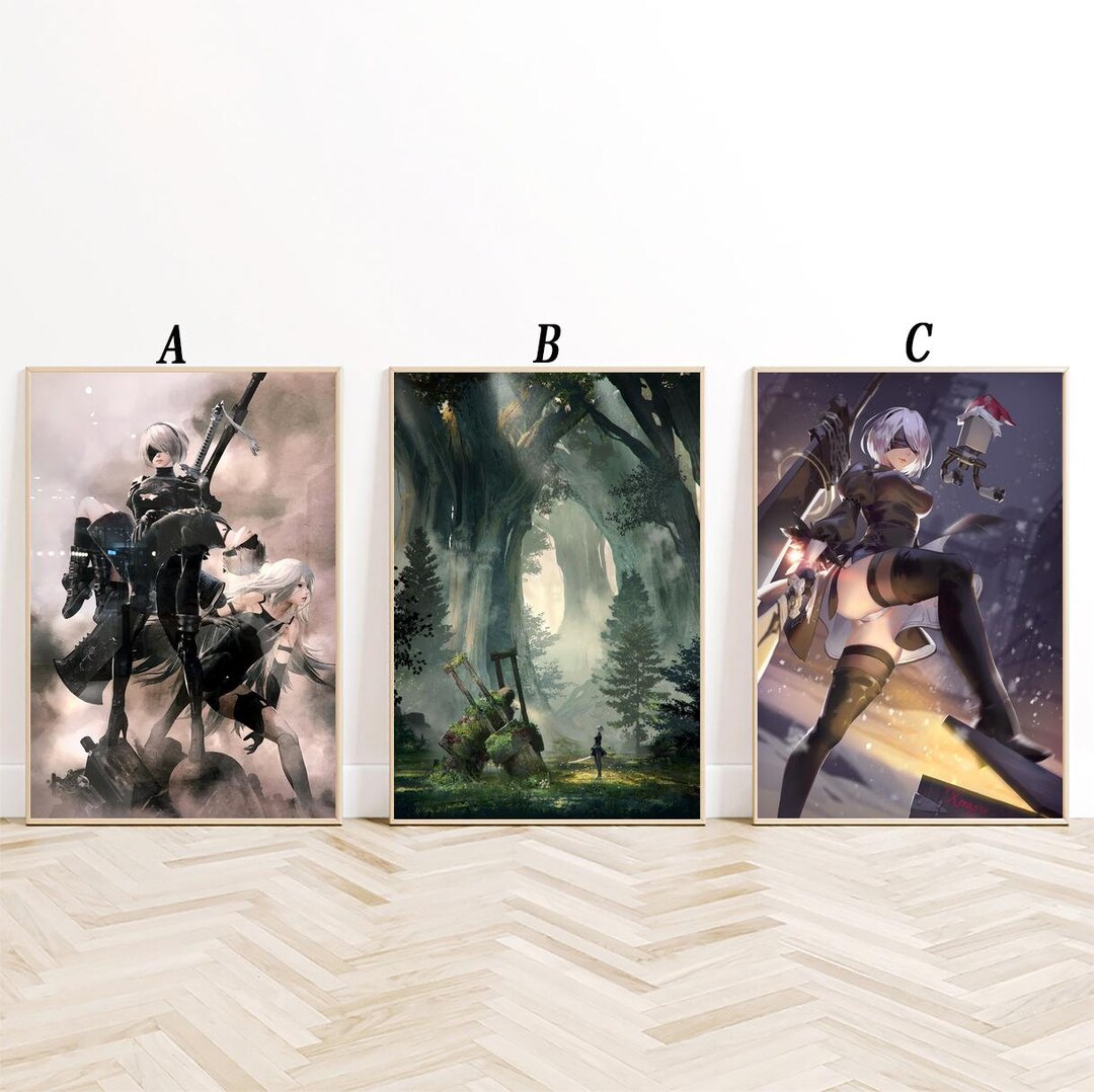 Nier Automata 2B Classic Game Canvas Art Painting Wall Art Picture ...