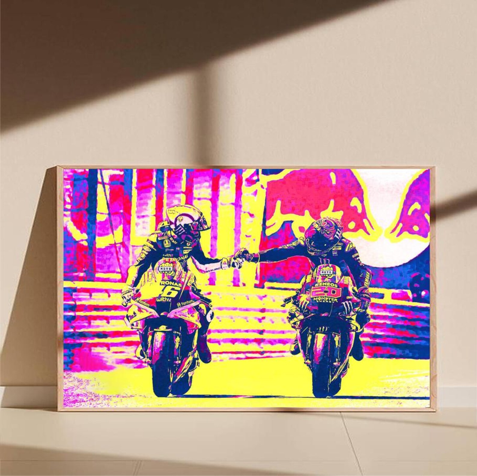 Moto Valentino Rossi Marc Márquez Canvas Art Painting Wall Art Picture ...