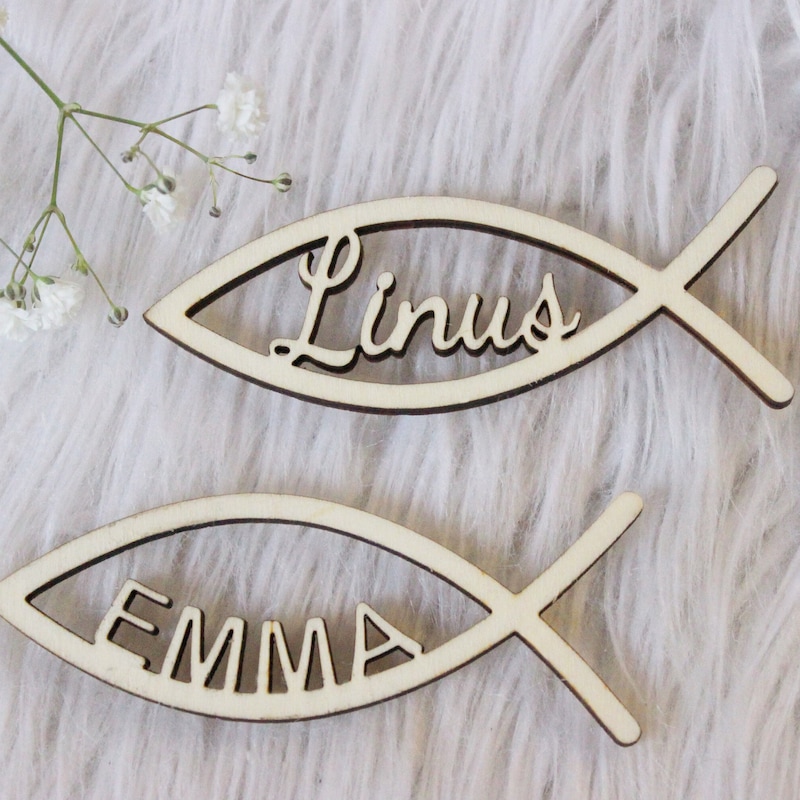 Laserdatei fisch mit name - Etsy.de