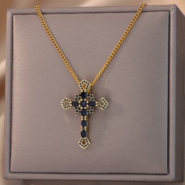 Gothic Cross Necklace - Etsy