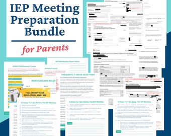 IEP Meeting Parent Bundle - Etsy