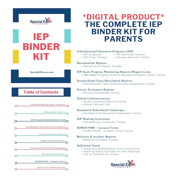 Iep Binder - Etsy