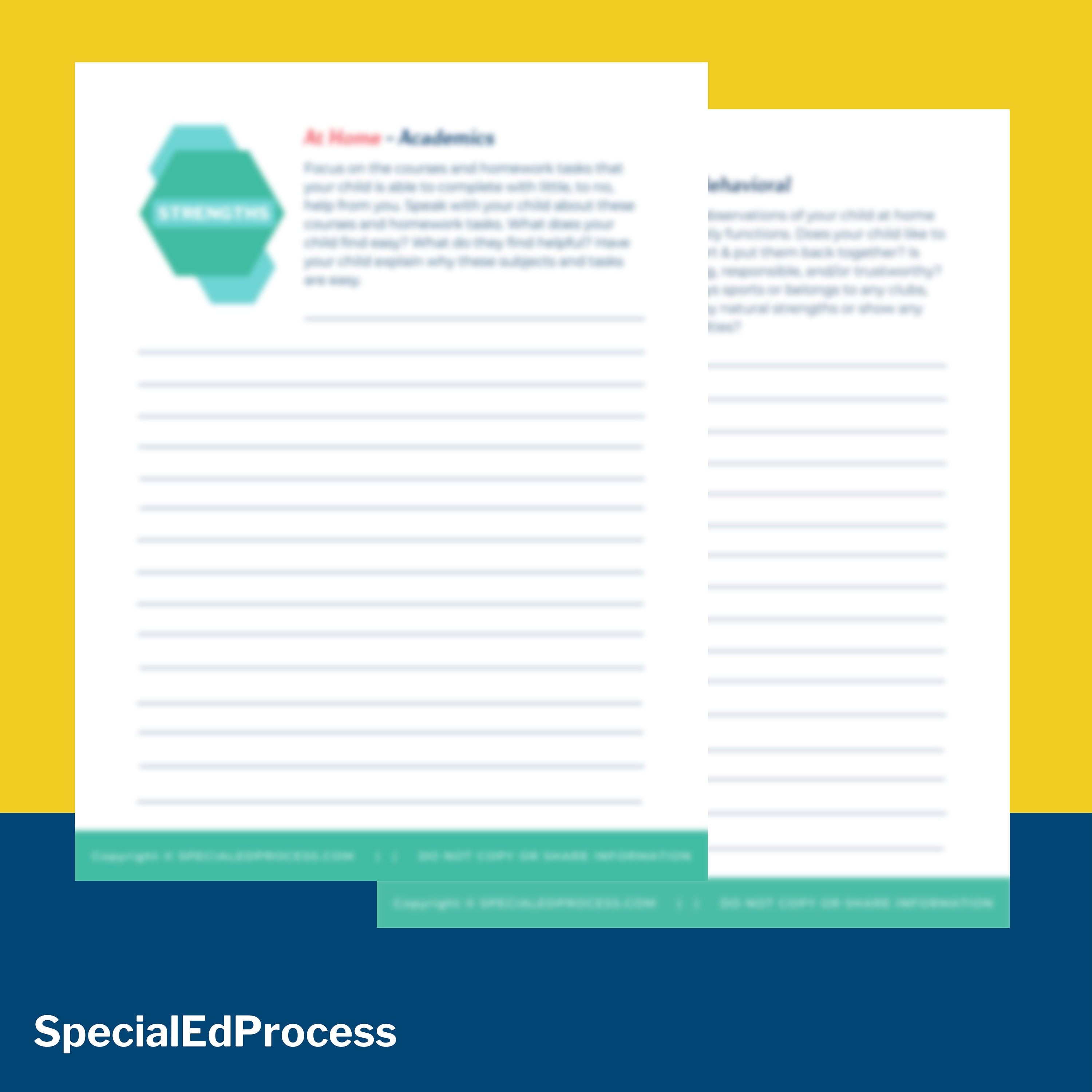 Special Education Strength Based IEP Goals, IEP All About Me, Strengths ...