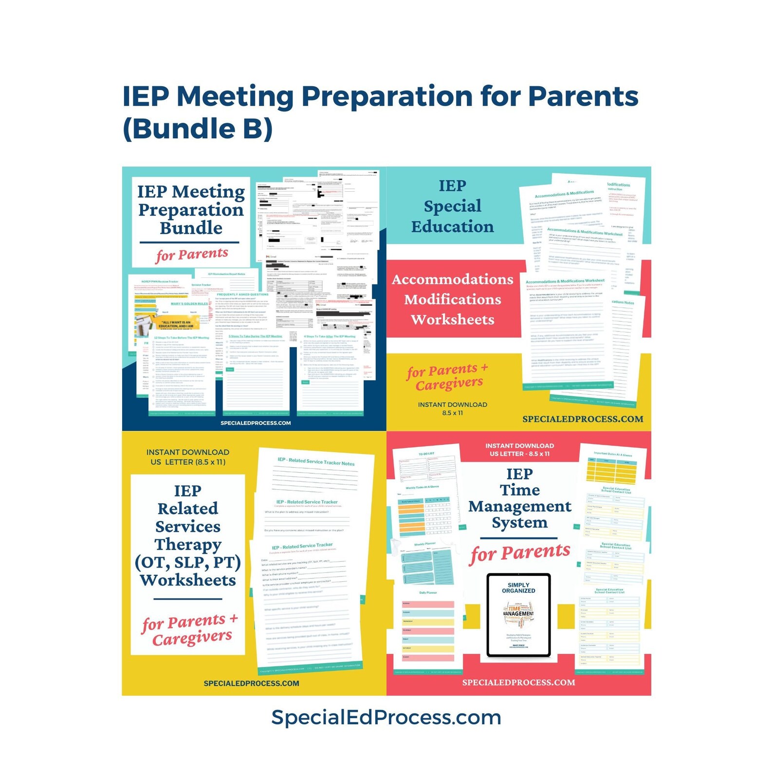 Special Education IEP Meeting Prep, Special Ed Parent Time Management ...