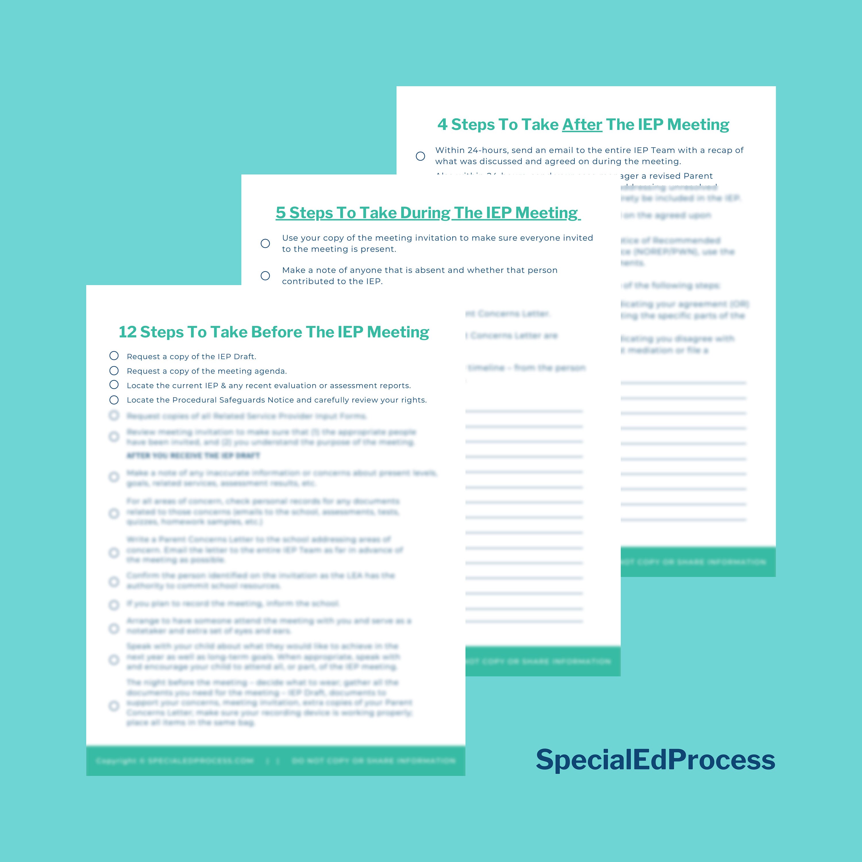 IEP Meeting Prep Toolkit for Parents, Special Education Planning ...