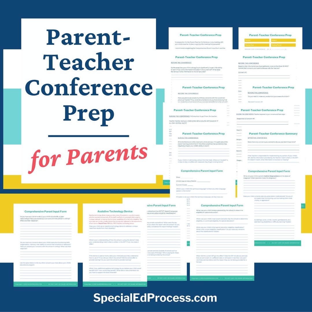 Special Education School Conference, Parent Teacher Conference, Parent ...