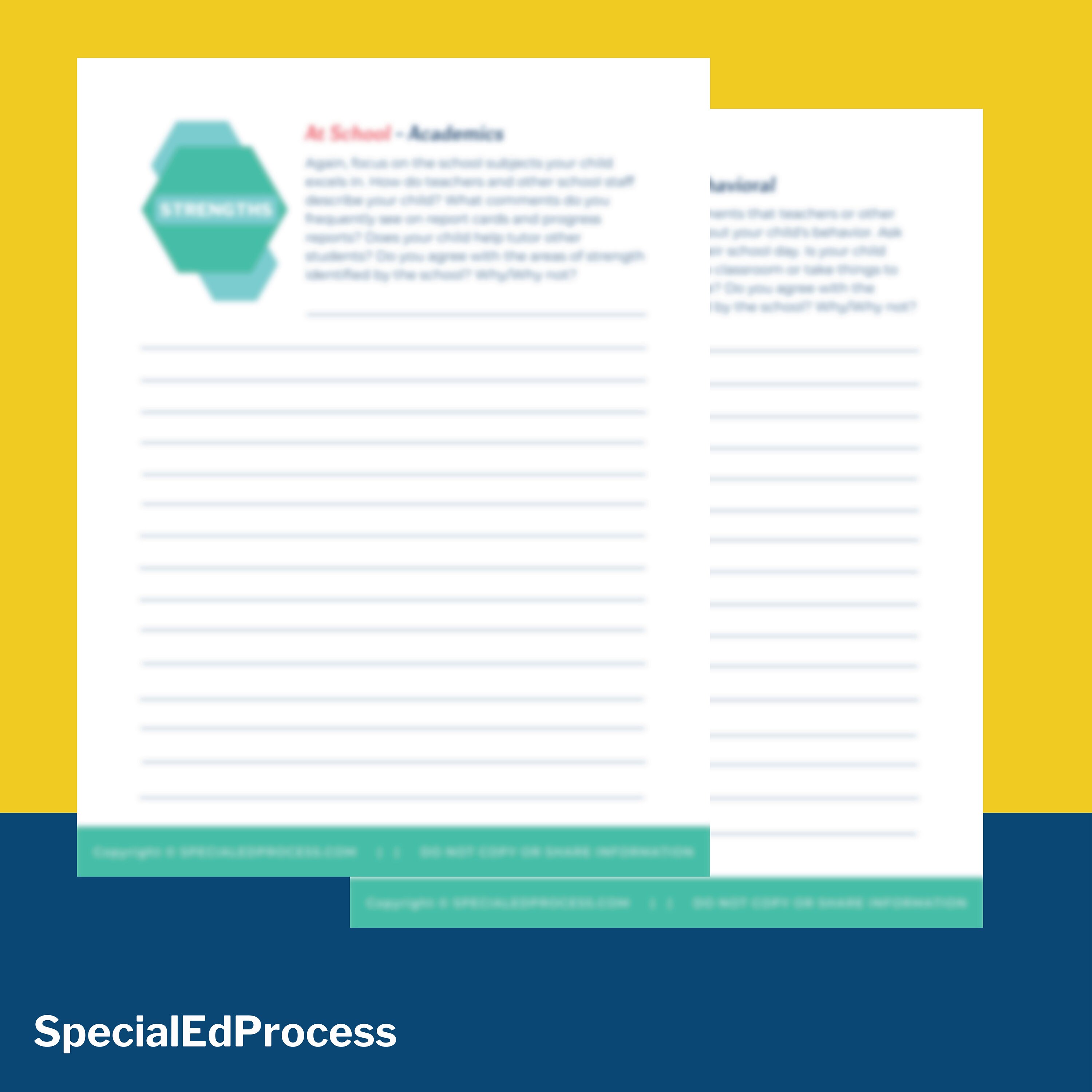 Special Education Strength Based IEP Goals, IEP All About Me, Strengths ...