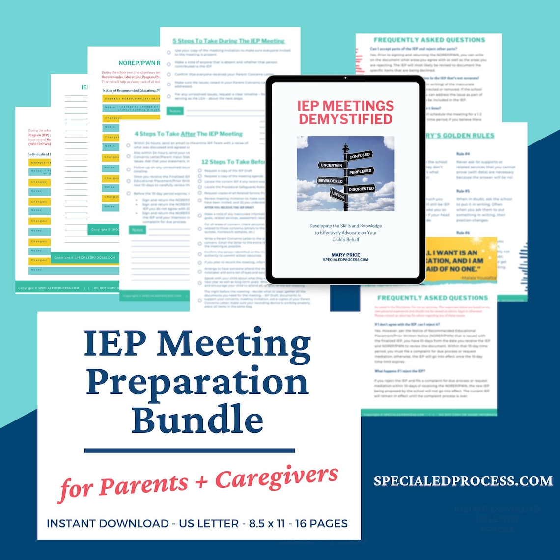 Special Education IEP Meeting Prep Special Ed Parent Time - Etsy