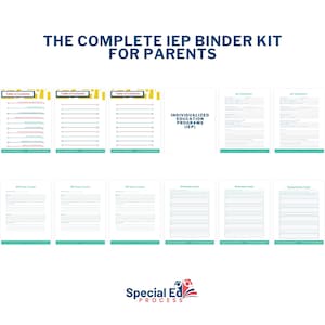 Special Education Binder Kit, IEP Meeting Organizer, Parent IEP Binder ...