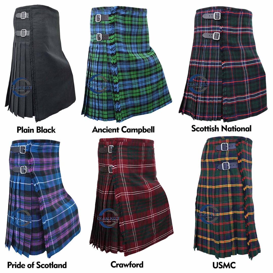 Premium Scottish 8-yard Tartan Kilts for Men – Handmade Highland Kilt ...