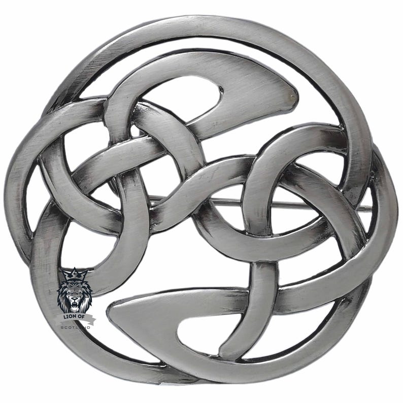 Scottish Fly Plaid Brooch - Celtic Sash Pin Brooches for Men & Women ...
