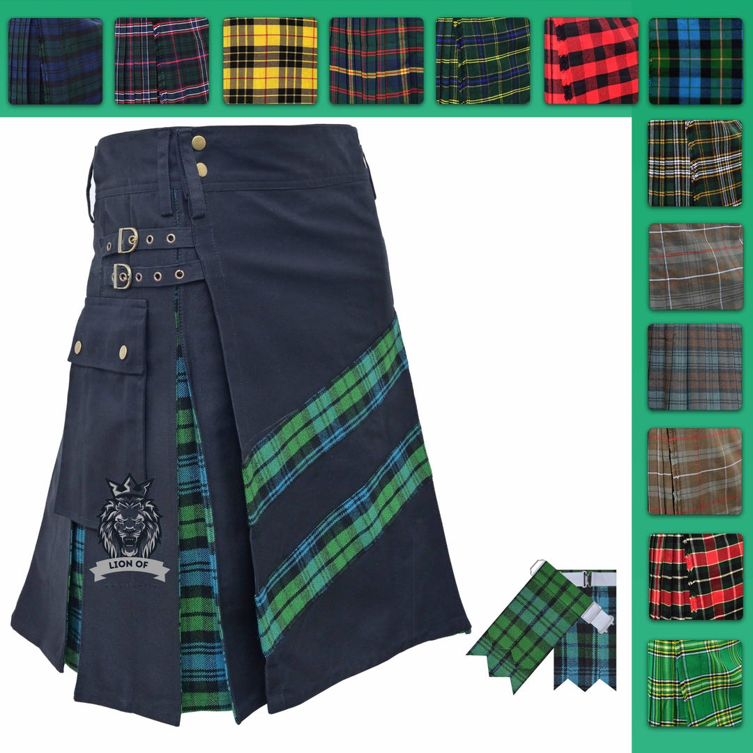 Men's Hybrid Utility Kilt - Custom Made Premium Kilt for Men ...