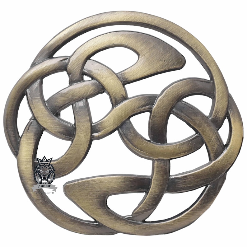 Scottish Fly Plaid Brooch - Celtic Sash Pin Brooches for Men & Women ...