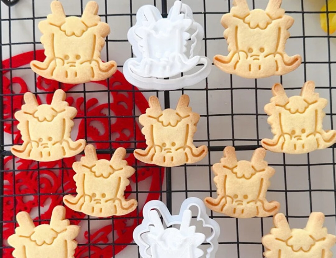 New Year Dragon Biscuit Mold Cartoon Chinese Dragon Year - Etsy