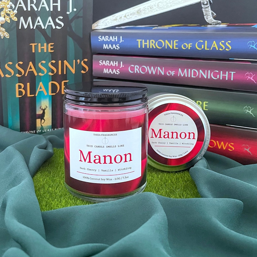 Manon Bec noir | trône de verre | TOG | Sarah J Maas | Bougie livresque ...