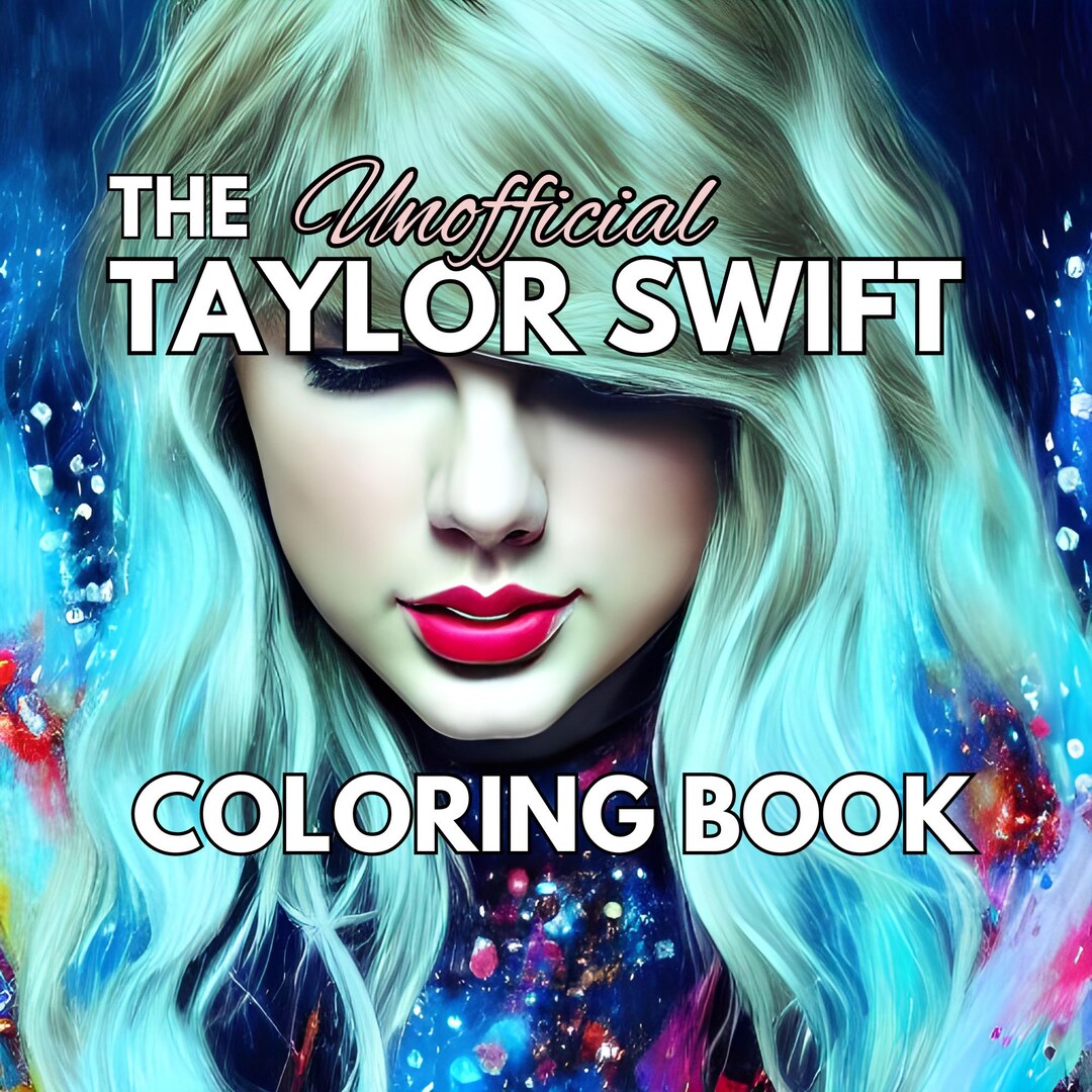 TAYLOR SWIFT Coloring Book - Etsy