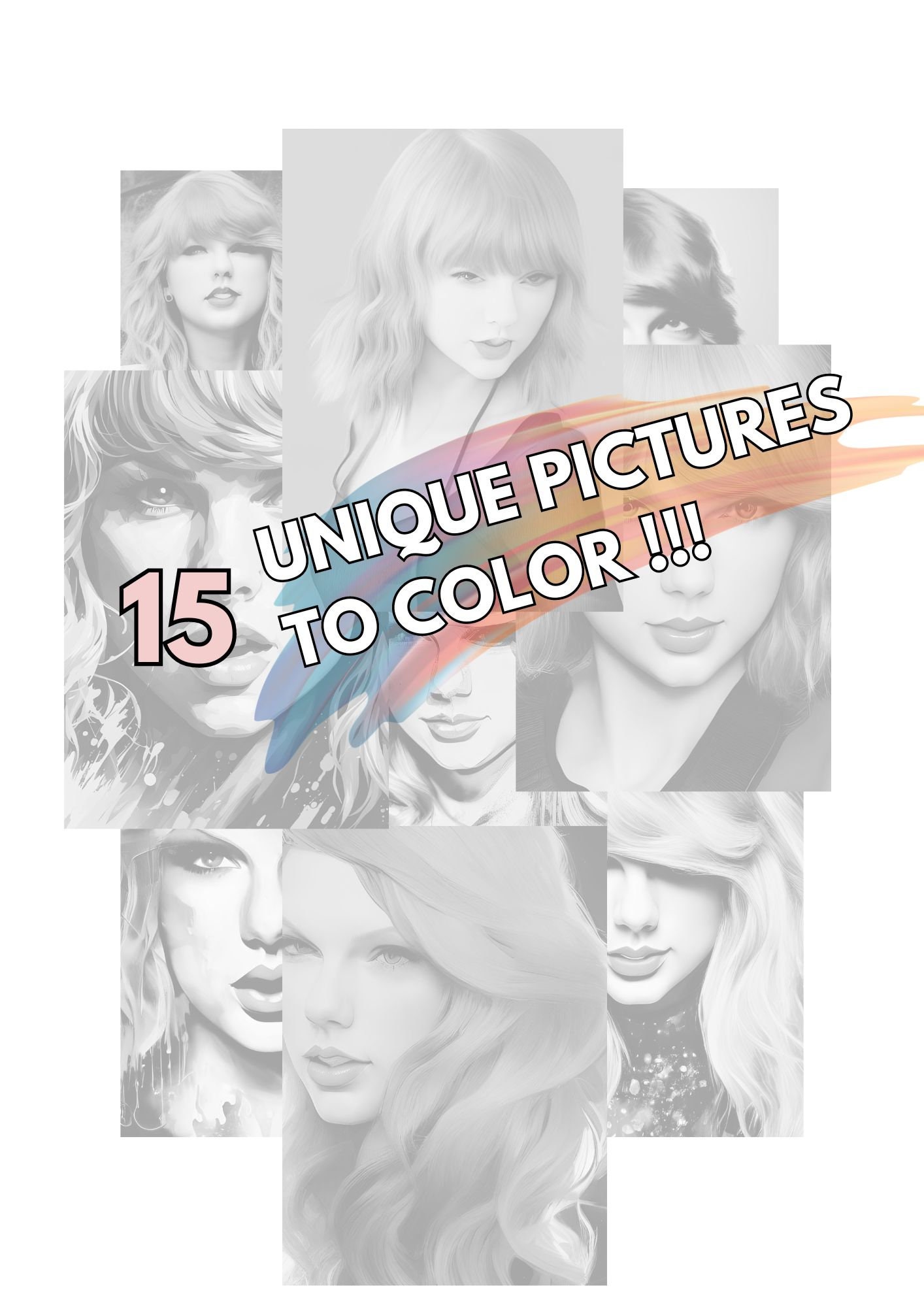 TAYLOR SWIFT Coloring Book - Etsy