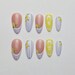 Lemon Drop | Lemon Design French Tip Press on Gel Nails - Etsy