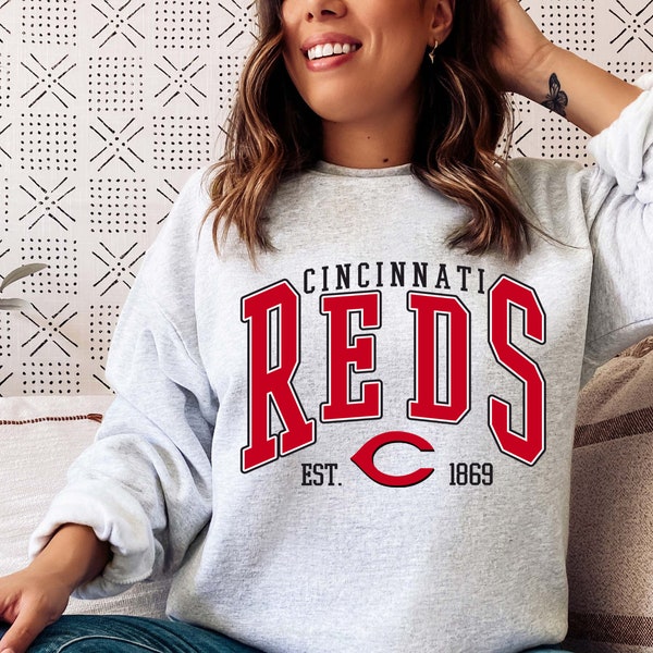 Cincinnati Reds Crewneck - Etsy