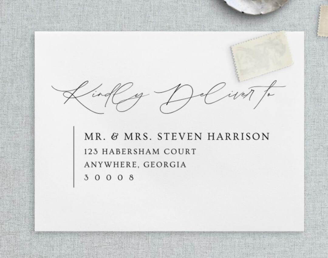 Modern Addressing Labels, Envelope Template, Address Template, Guest ...