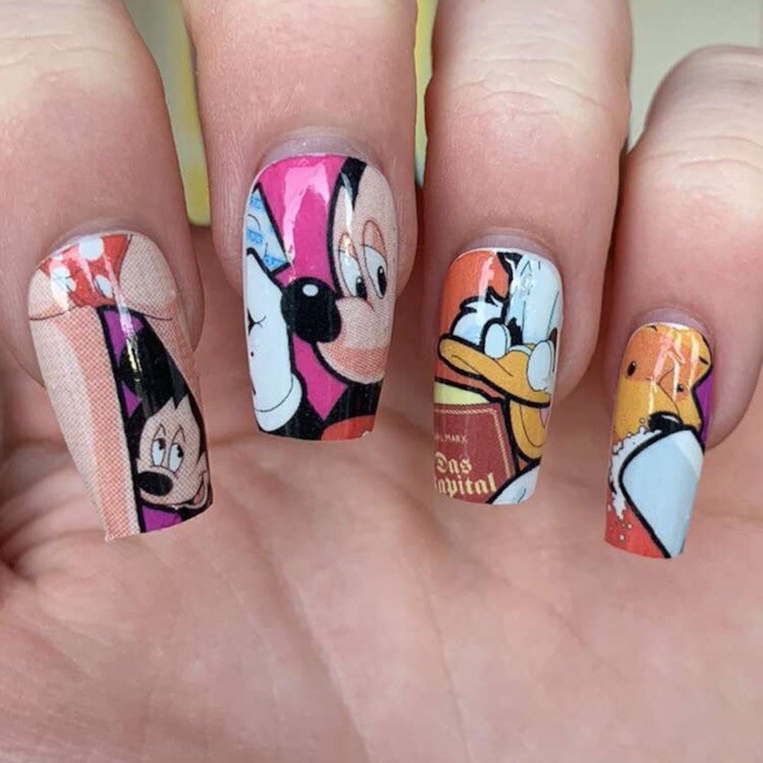 Disney Characters Explicit Nails - Etsy