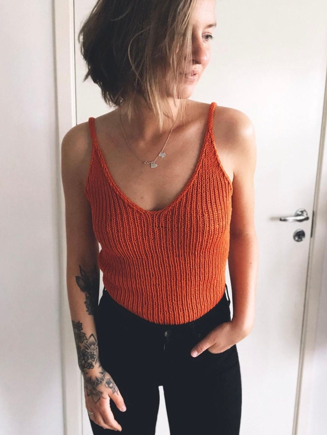 MY RIBBED TOP. Knitting Pattern [eng] - Etsy