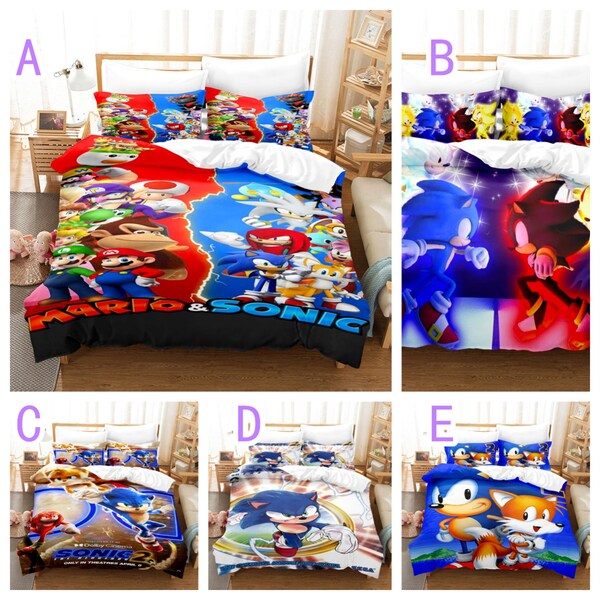 Sonic the Hedgehog Comforter - Etsy