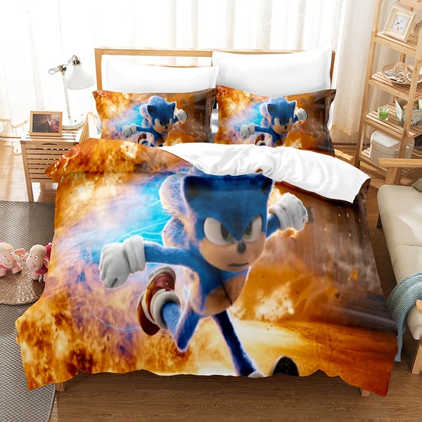 Sonic the Hedgehog Comforter - Etsy