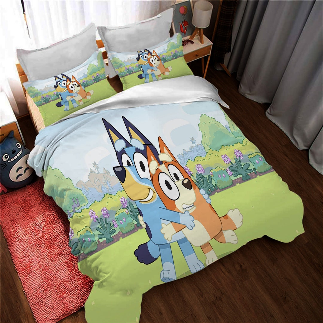 Personalized Bluey Duvet Covers Bedding Settwin Full Queen - Etsy