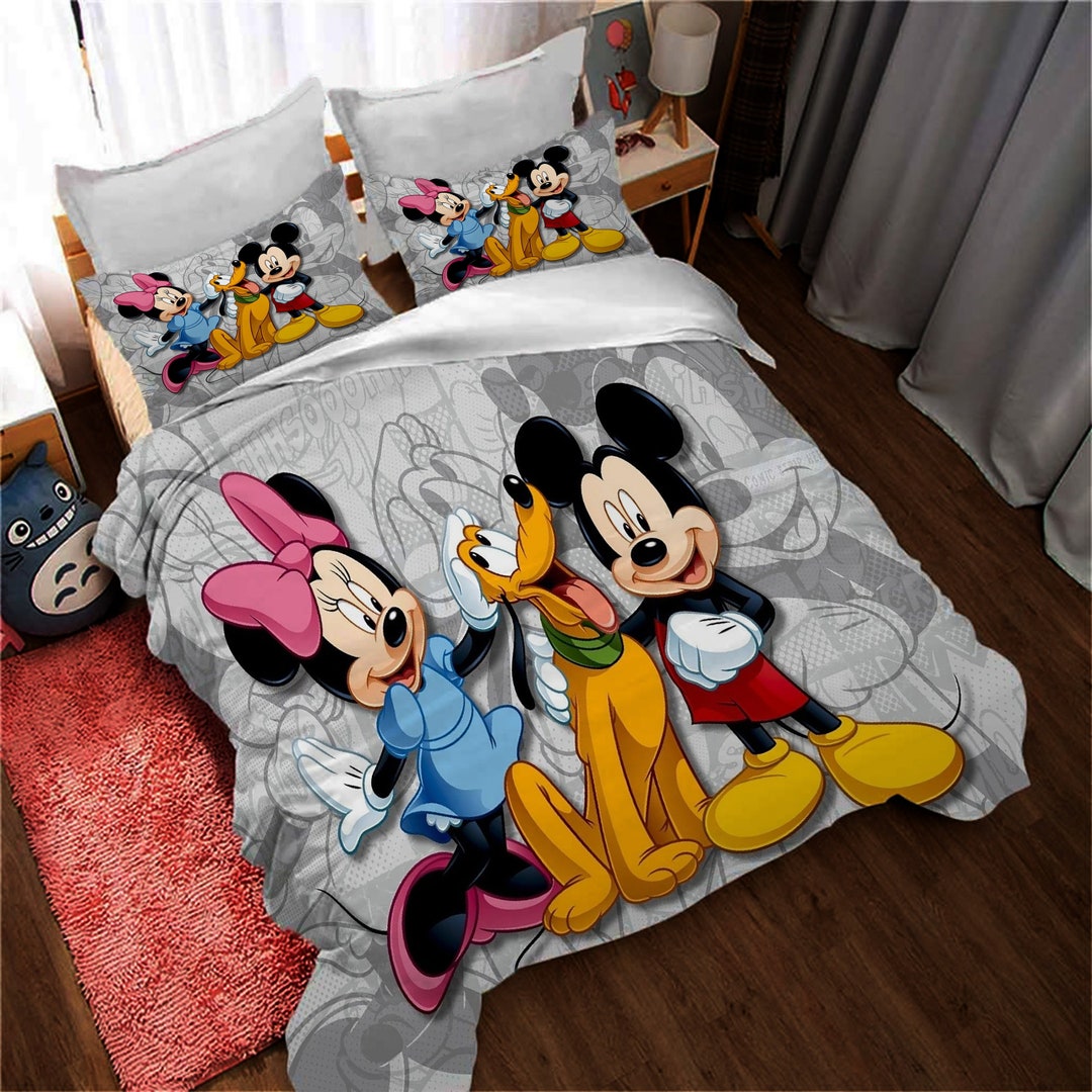 Personalized Mickey Mouse and Goofy Duvet Covers Bedding - Etsy