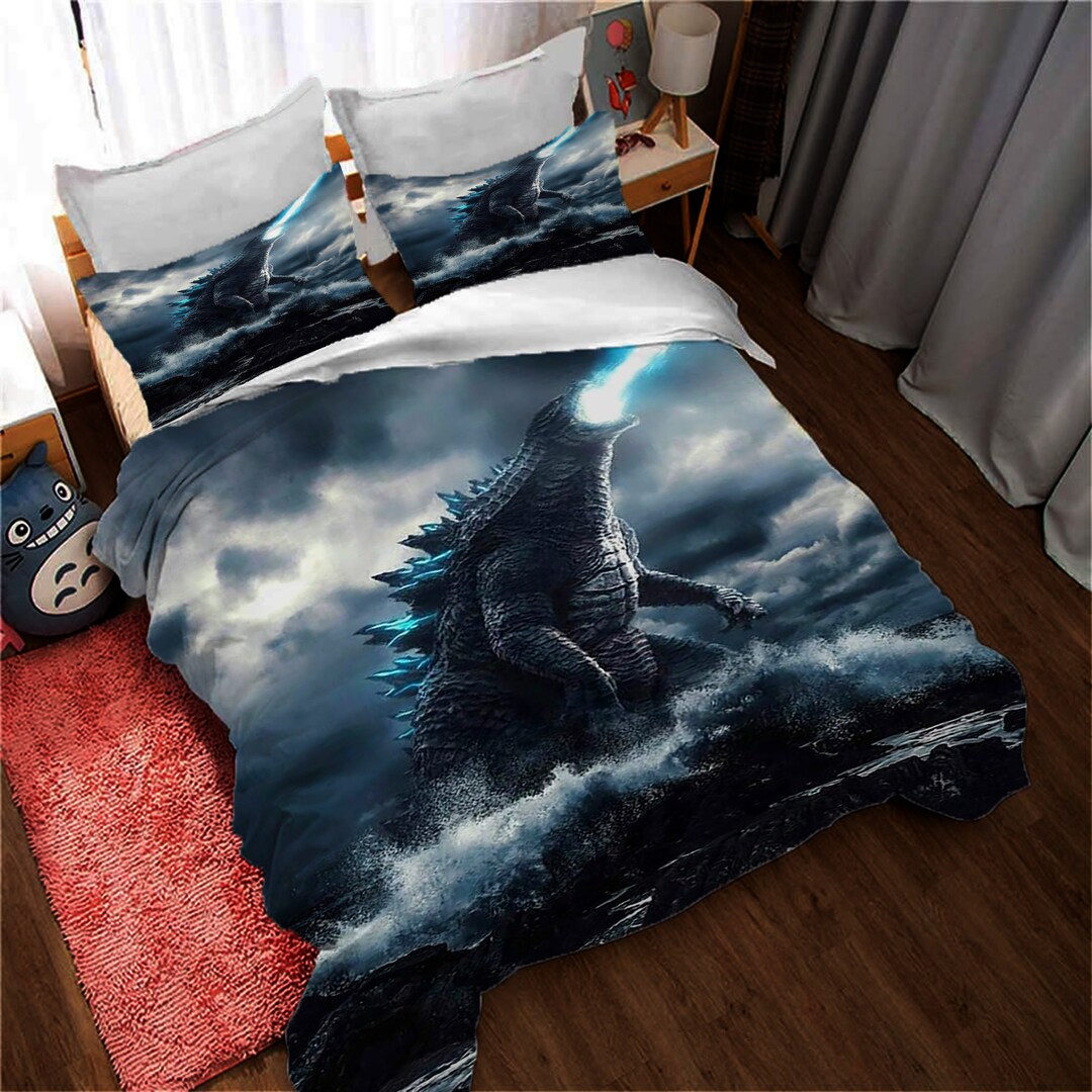 Personalized Godzilla Covers Bedding Settwin Full Queen King - Etsy