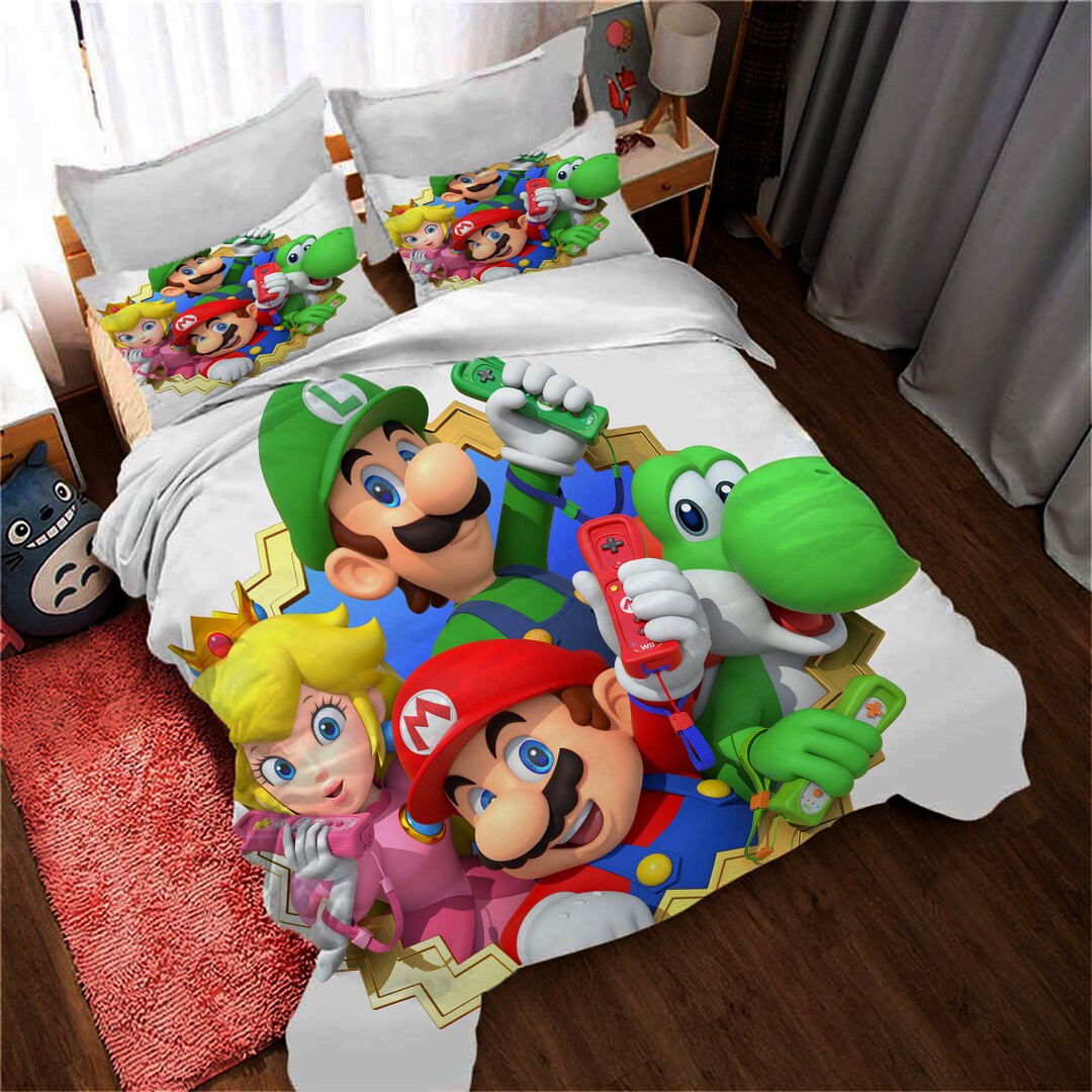 Personalized Super Mario Covers Bedding Settwin Full Queen - Etsy
