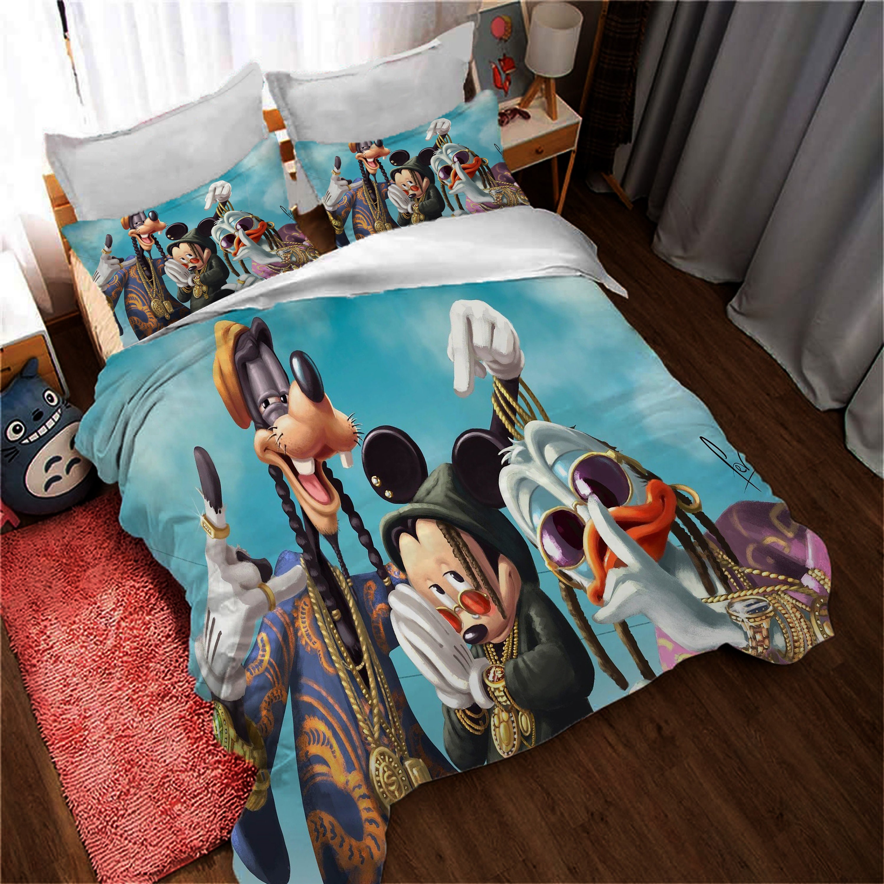Personalized Donald Duck and Mickey Mouse Duvet Covers Bedding - Etsy