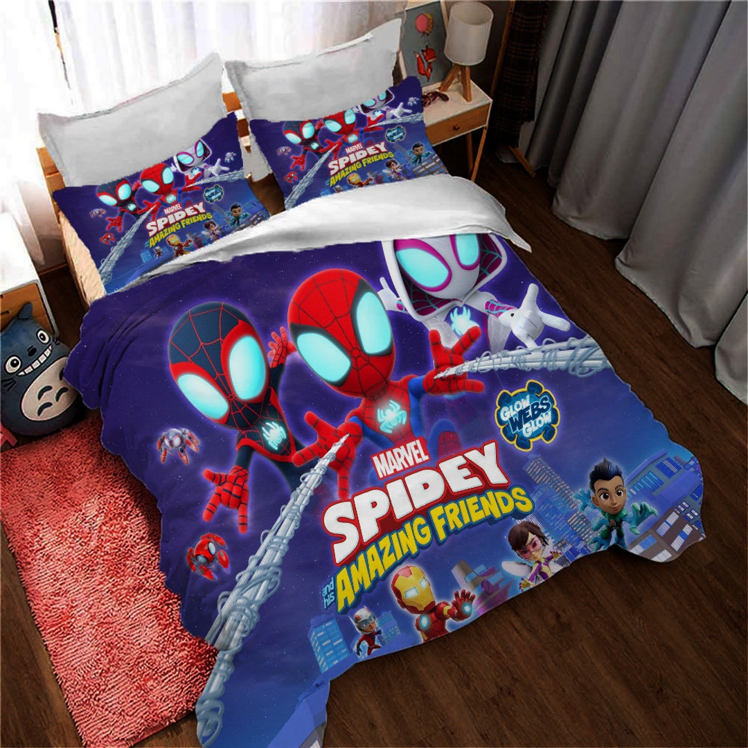 Personalized Marvels Spidey and His Amazing Friends Duvet - Etsy