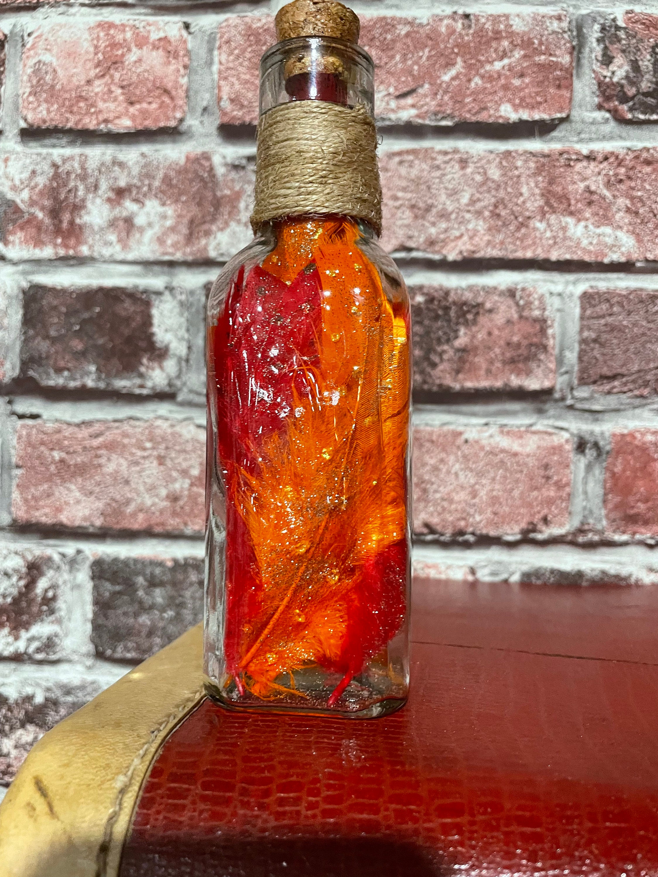 Phoenix Feathers Decorative Potion Bottle Halloween Decor - Etsy