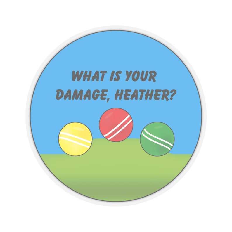 Heathers Movie Kiss-cut Sticker, What is Your Damage Sticker, 80s Cult ...